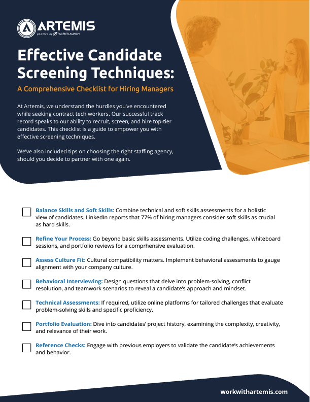 Artemis Tech Talent Resource Center | Hiring Tech Talent Artemis